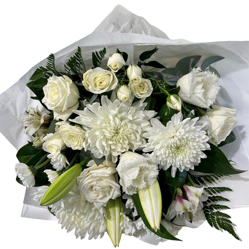 Classic Whites Bouquet from Mayflower Studio Florist in Marlborough, NZ ...