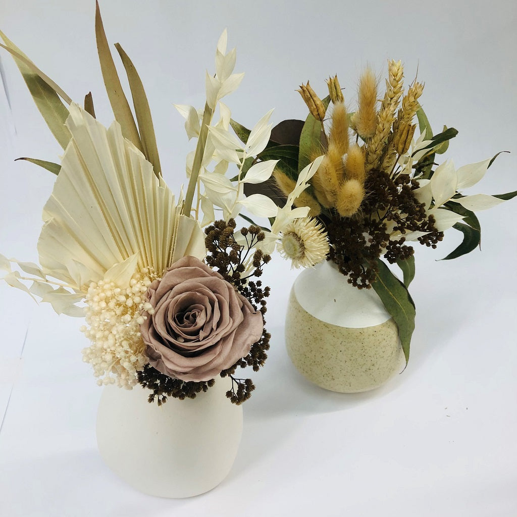 Dried/Preserved Flowers in Ceramic Container – Mayflower-Studio-Florist